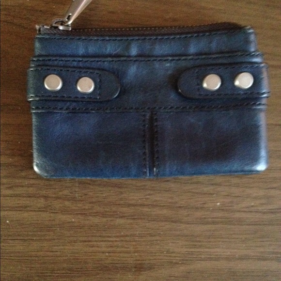 Fossil | Bags | Fossil Leather Wallet Navy Blue | Poshmark